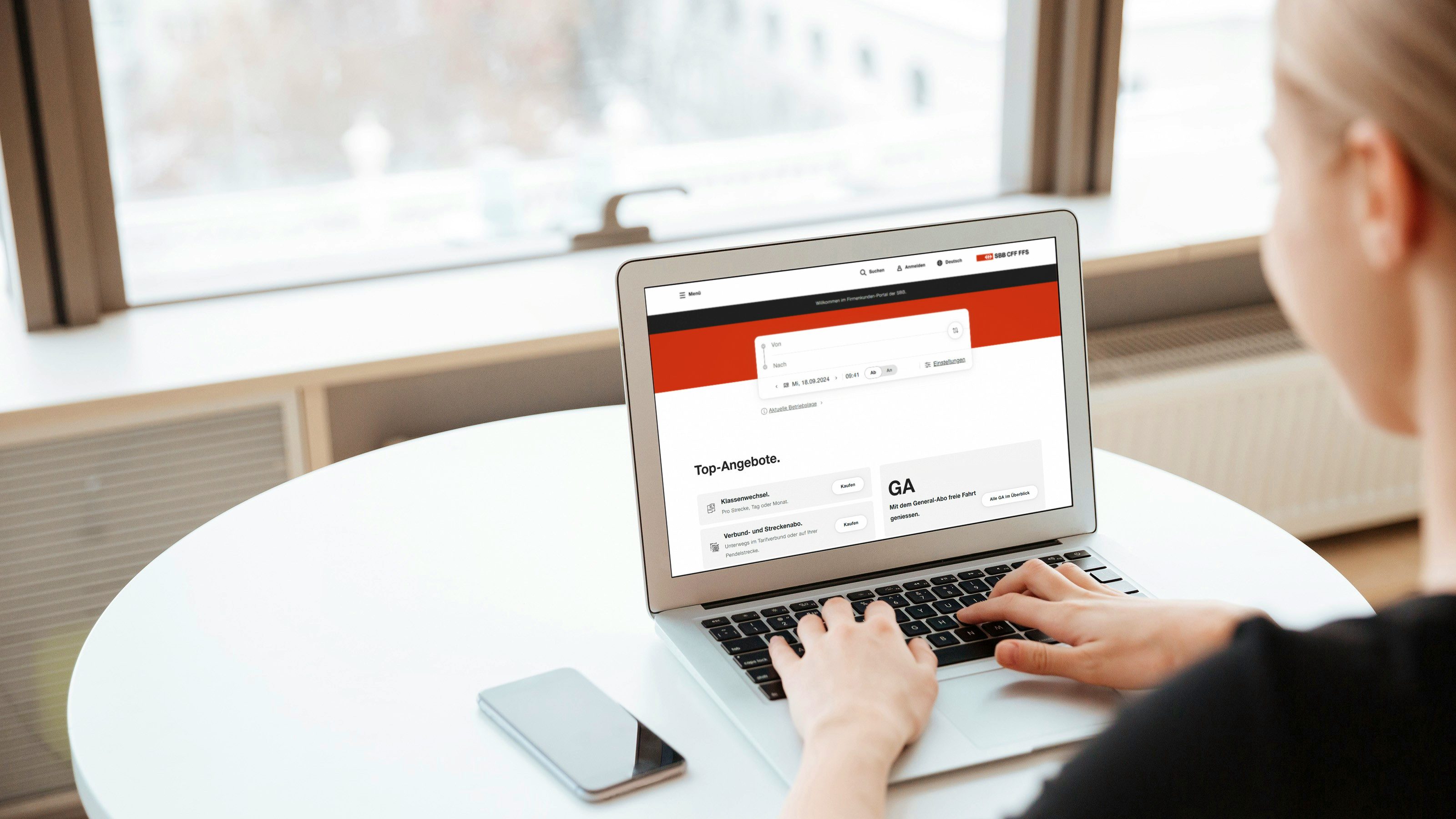 Neue Startseite business.sbb.ch | SBB