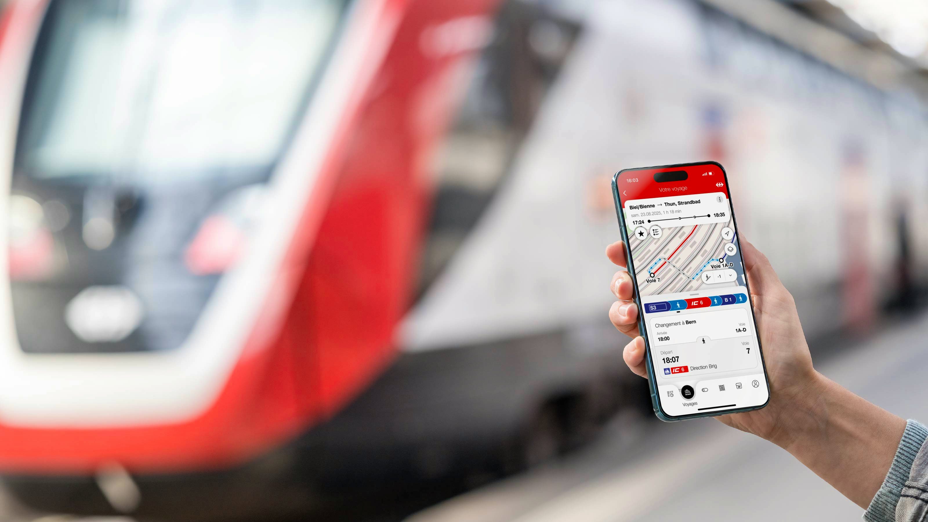 Mobile CFF: encore plus pratique et détaillée | CFF