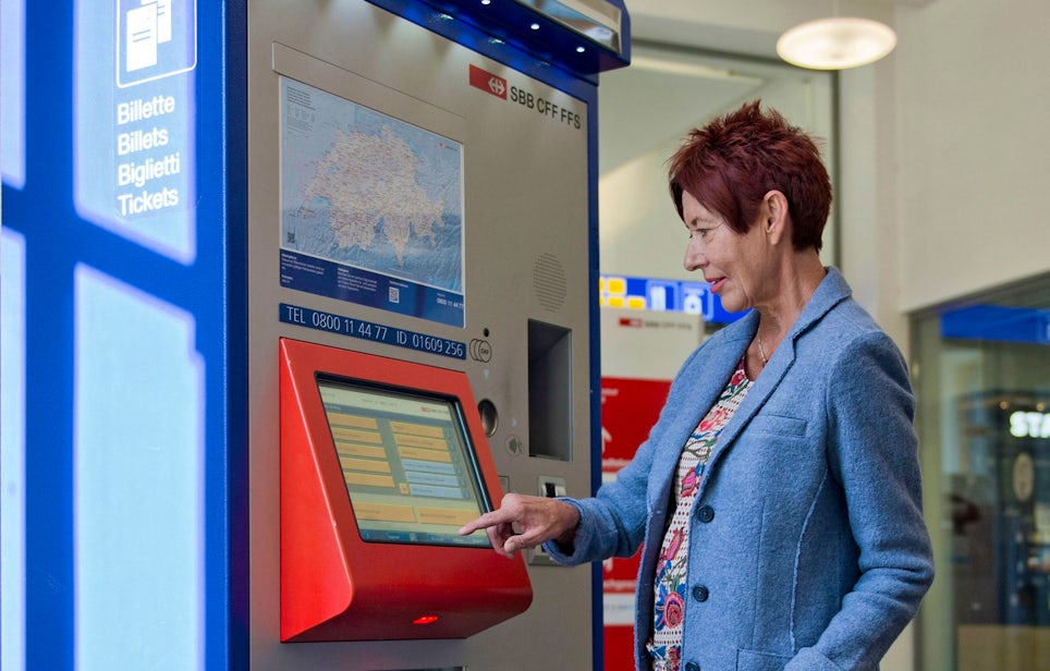 Services from the ticket machine | SBB