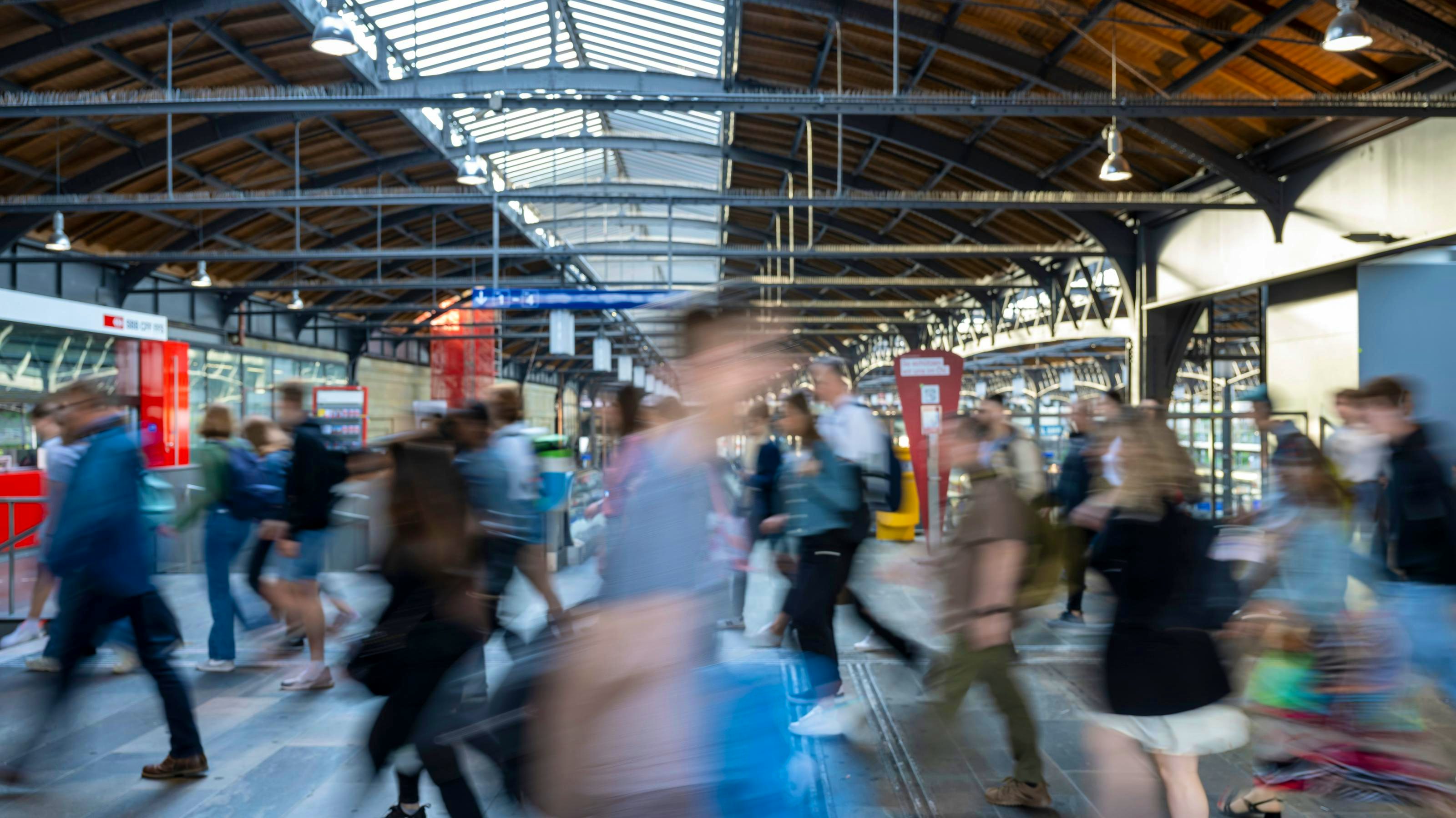The flow of people at stations | SBB